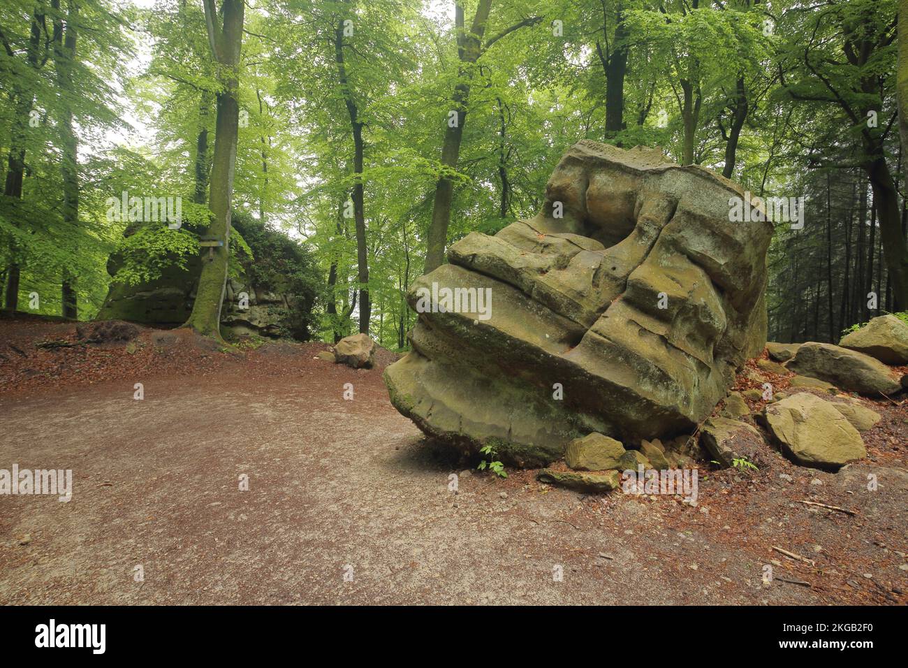 Rock formation in the Devil's Gorge, South Eifel, Irrel, South Eifel ...