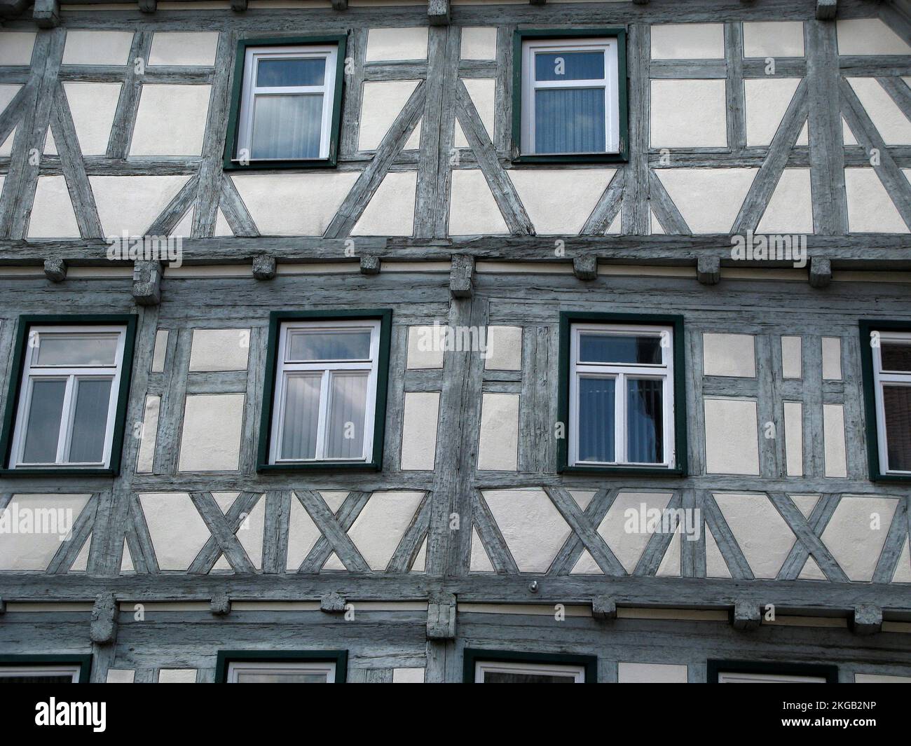 Historic half-timbered building in Waiblingen, Germany Stock Photo - Alamy