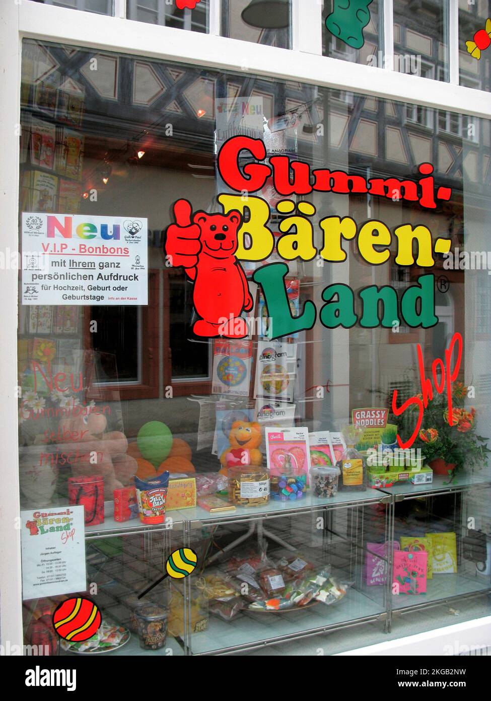 Window display of a special shop for Gummi Bears and sweets in ...