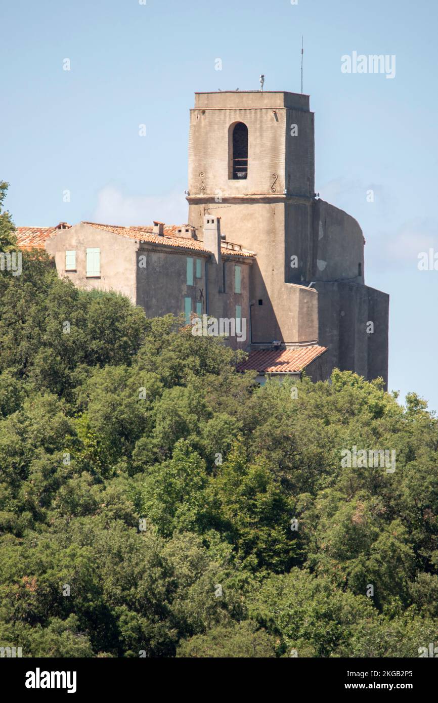 Gassin church, in France Stock Photo - Alamy