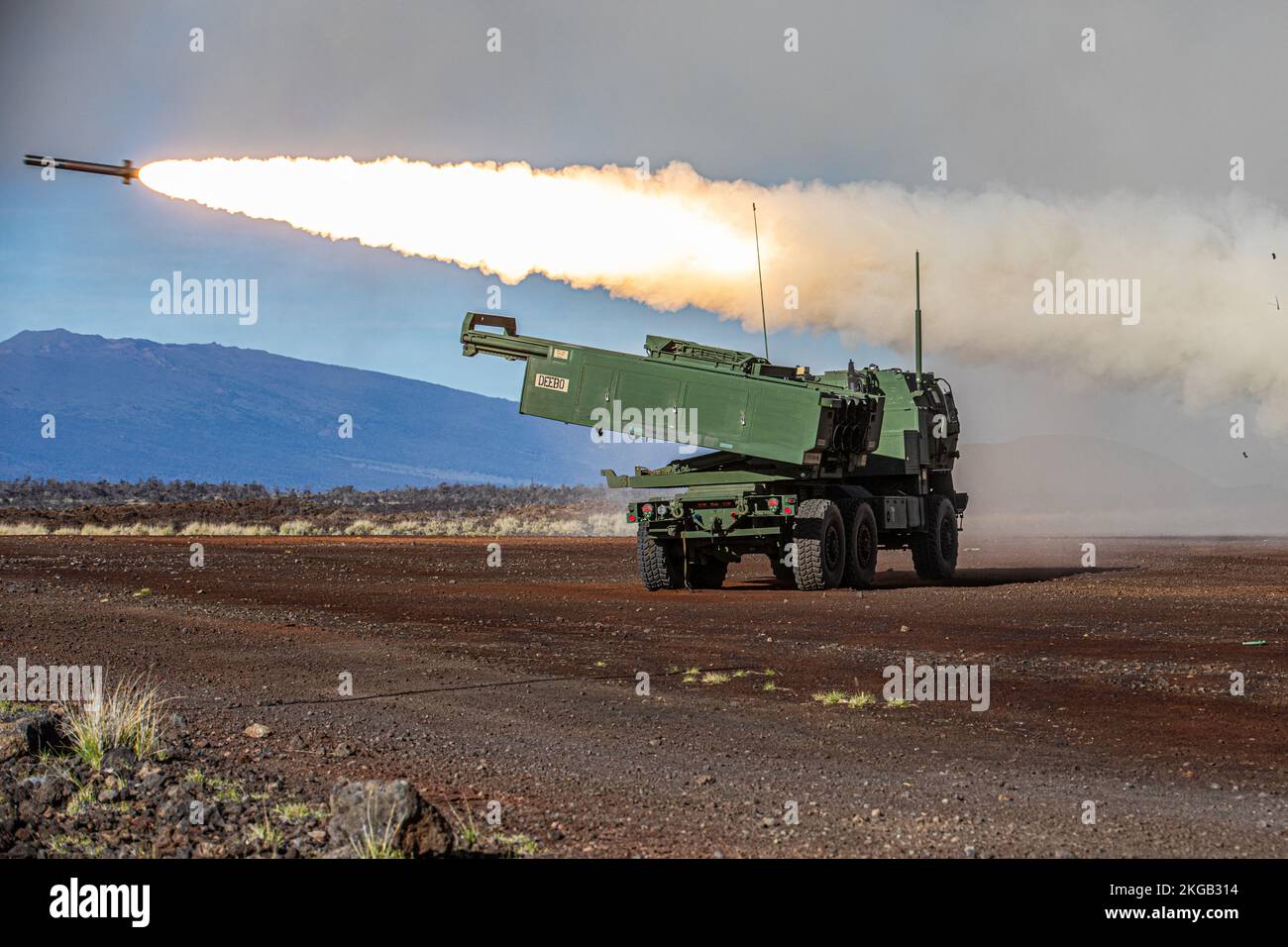 U.S. Army M142 HIMARS from A Battery, 5th Battalion, 3rd Field ...