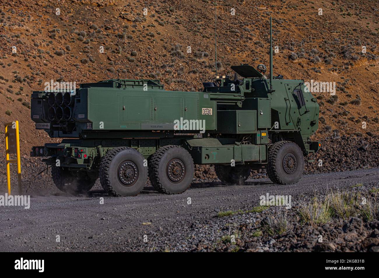 U.S. Army M142 HIMARS from A Battery, 5th Battalion, 3rd Field ...