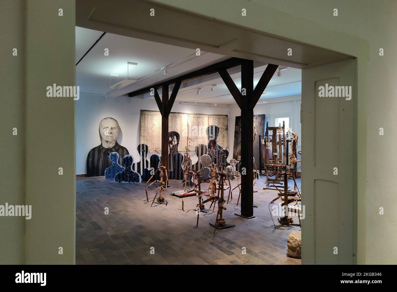 Installation Reminiscences by Josef Szajna, former beech forest ...