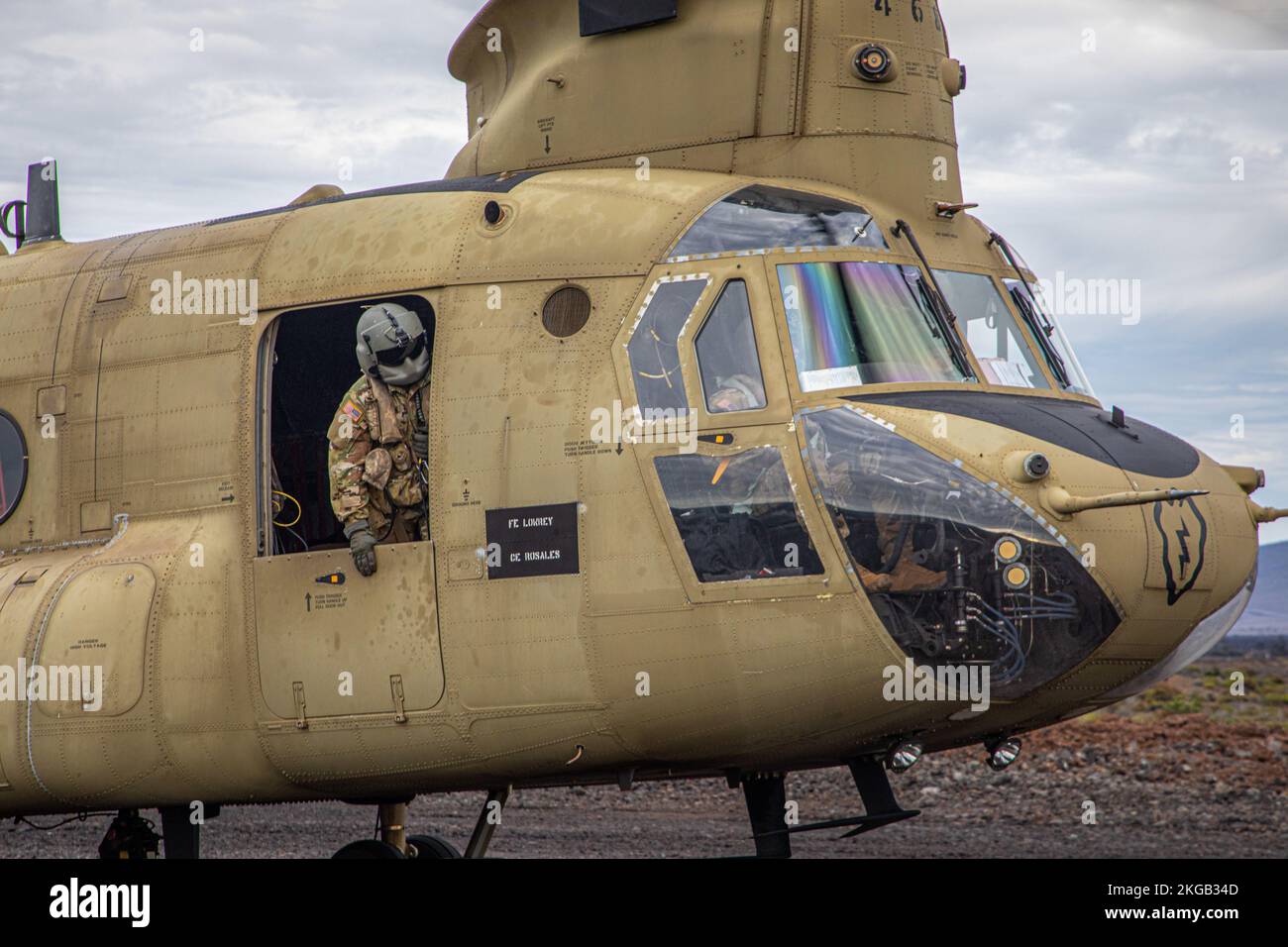 U.S. Army Boeing CH-47 Chinook from 3rd Squadron, 4th Cavalry Regiment ...