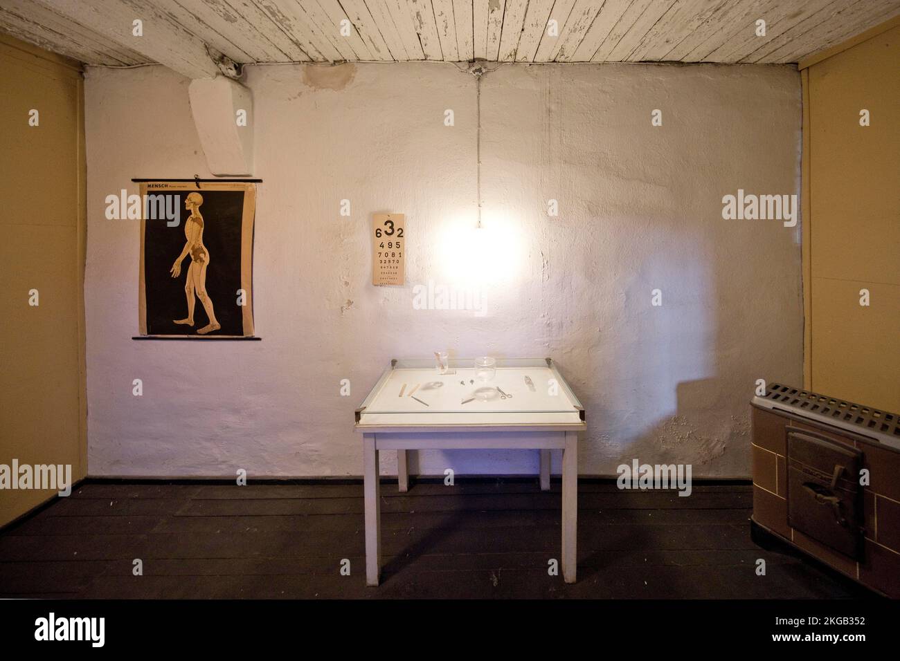 In the crematorium of the camp, former beech forest concentration camp ...