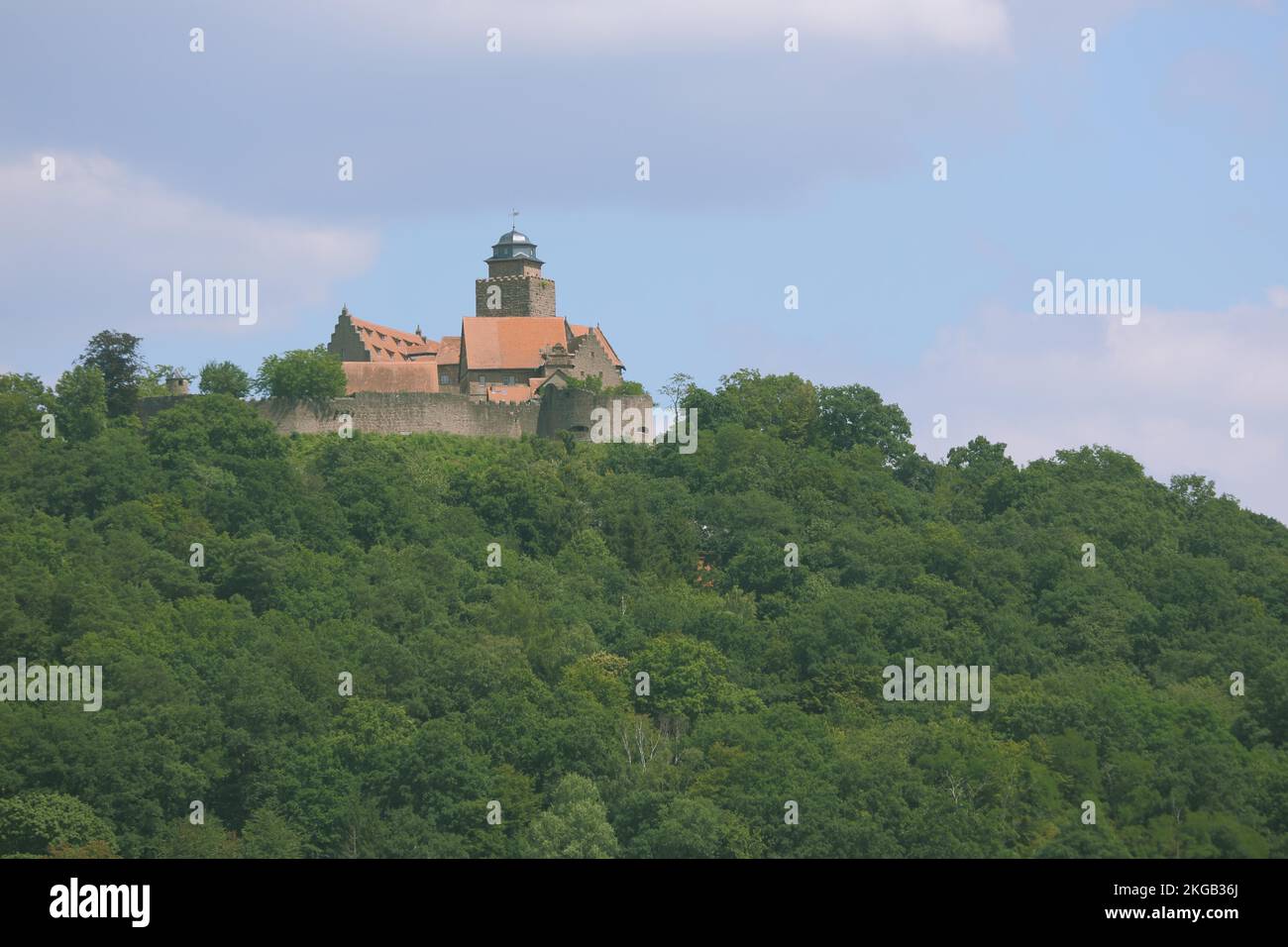 View of Breuberg Castle in the Odenwald, Hesse, Germany, Europe Stock ...