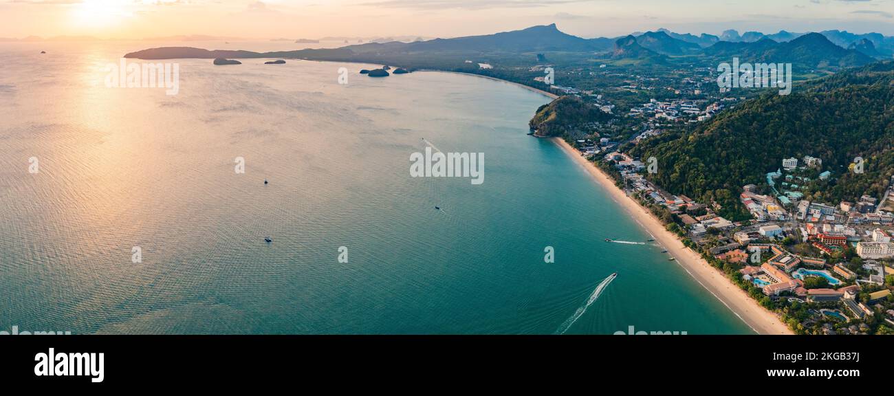 Aerial view of Ao Nang Beach in Krabi, Thailand Stock Photo - Alamy