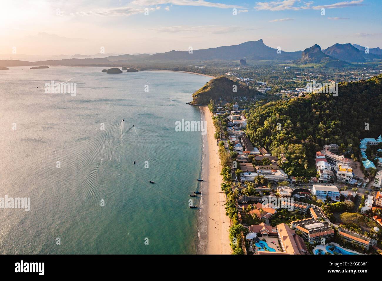 Aerial view of Ao Nang Beach in Krabi, Thailand Stock Photo - Alamy