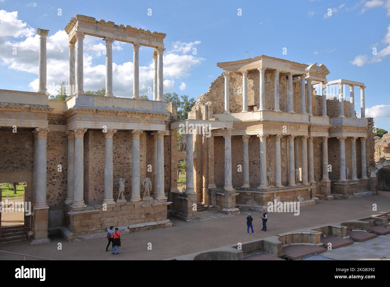 UNESCO Teatro romano as part of the Roman town of Emerita Augusta in ...