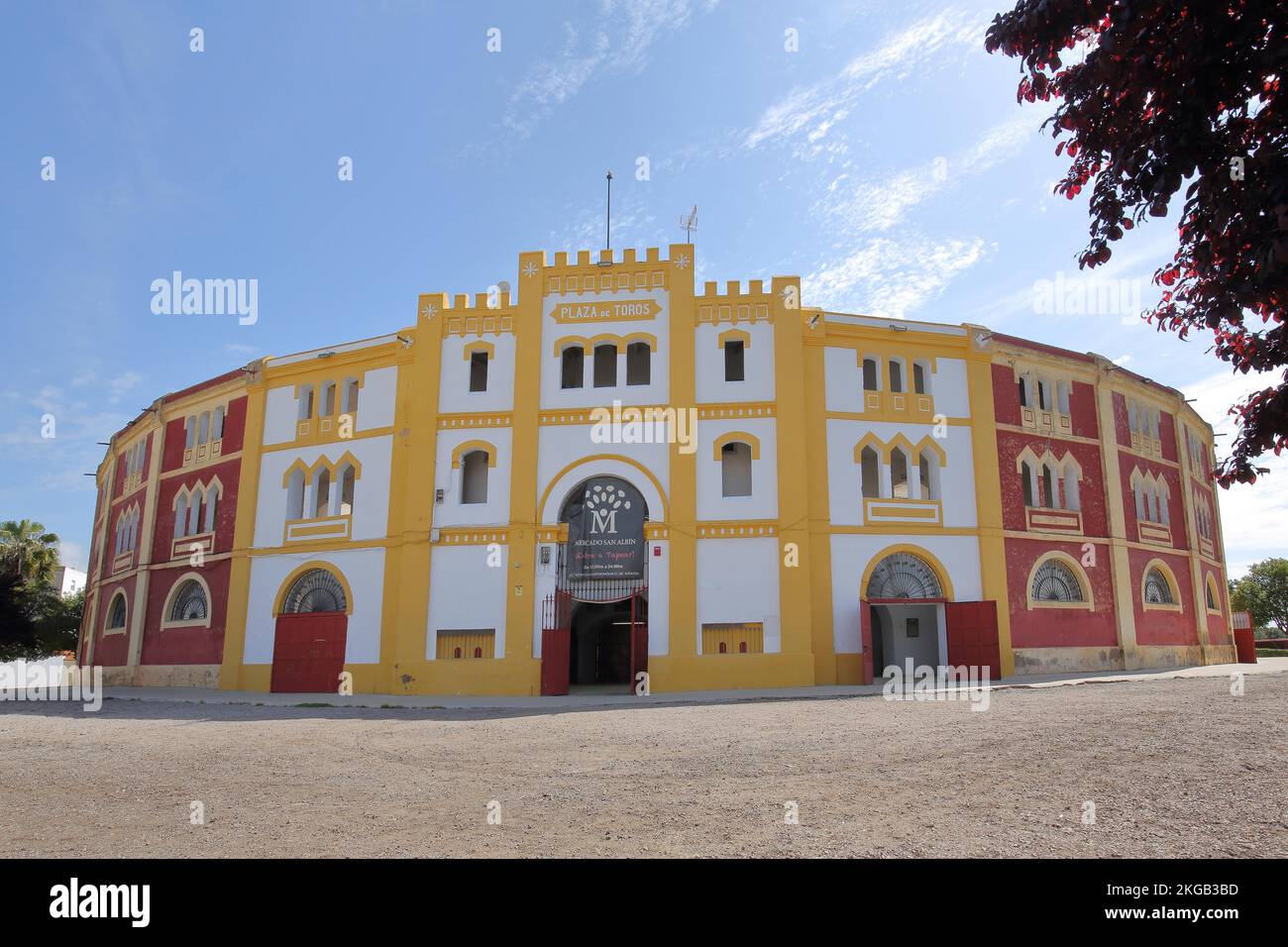 Bullring at the Plaza de Toros in Merida, Extremadura, Spain, Europe ...