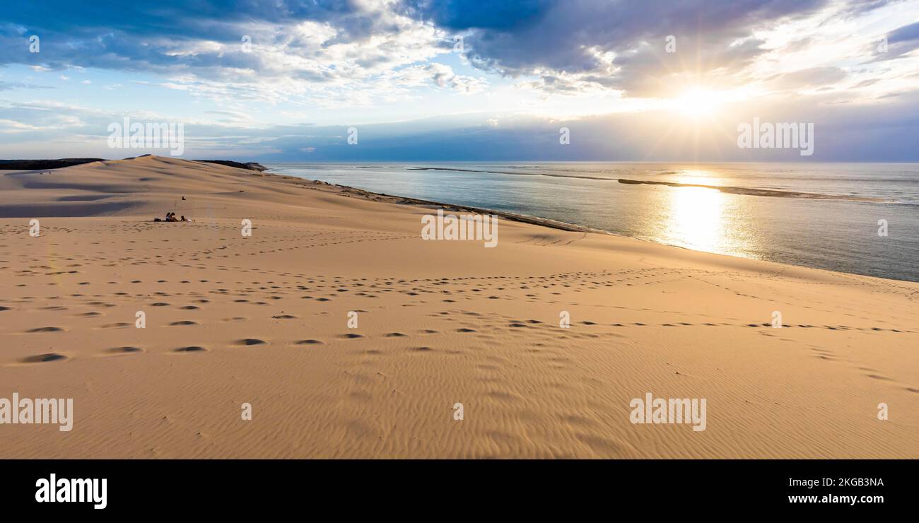 Dune du Pilat at Pyla sur Mer, Bay of Arcachon, Arcachon, Aquitaine ...