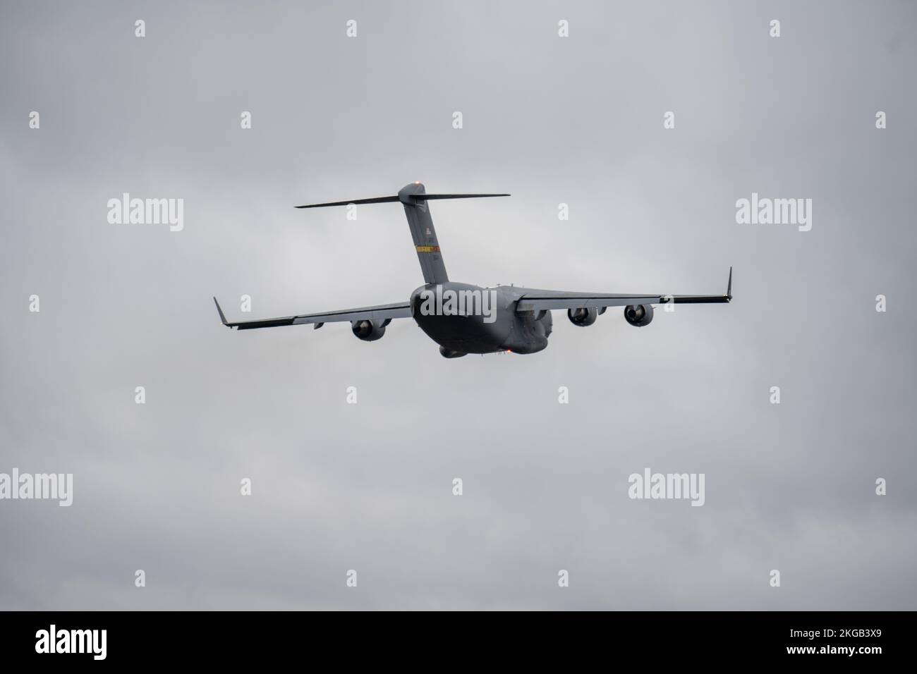 A C-17 Globemaster III aircraft assigned to the 729th Airlift Squadron, March Air Reserve Base ...