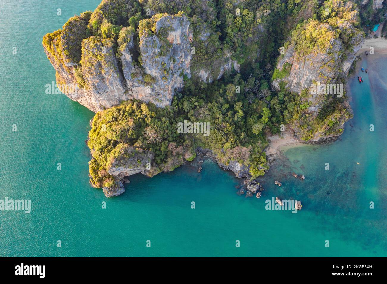 Aerial view of Ao Nang Beach in Krabi, Thailand Stock Photo - Alamy