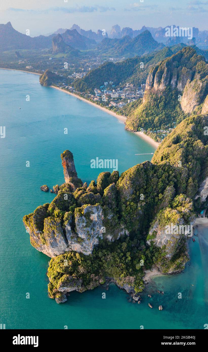 Aerial view of Ao Nang Beach in Krabi, Thailand Stock Photo - Alamy