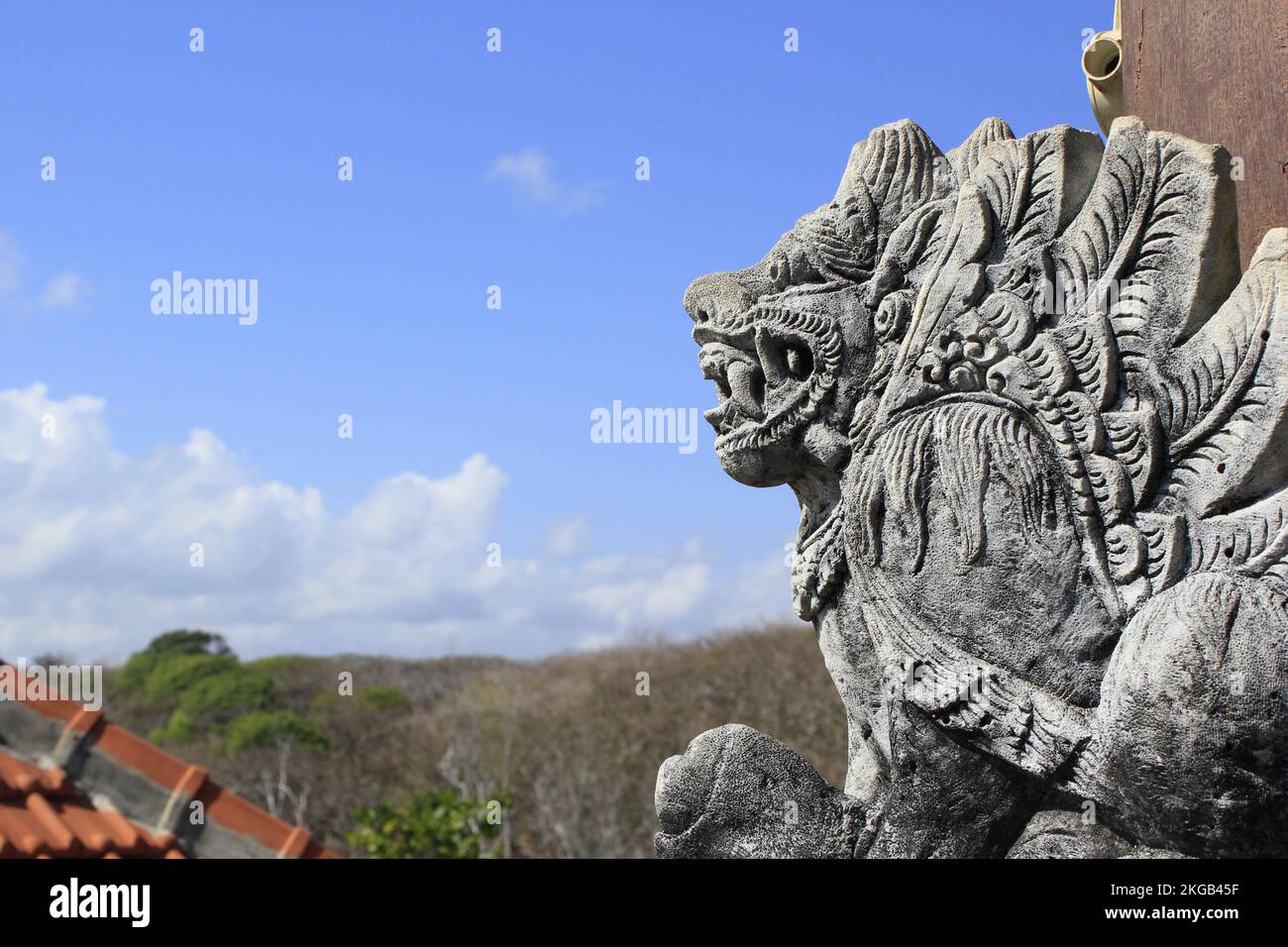 Guardian Statue Overlooking a Hindu Temple, Ubud Sacred Monkey Forest ...