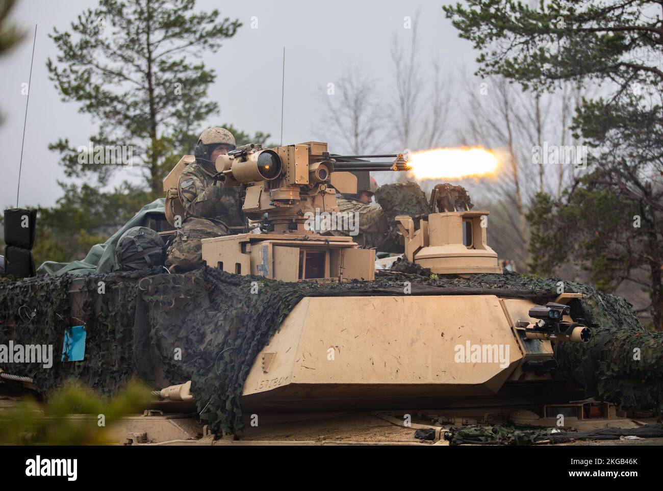 U.S. Army Sgt. 1st Class Corey Troxell, a tank platoon sergeant and ...
