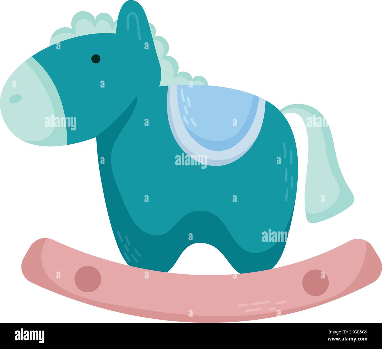 cute rocking horse Stock Vector Image & Art - Alamy