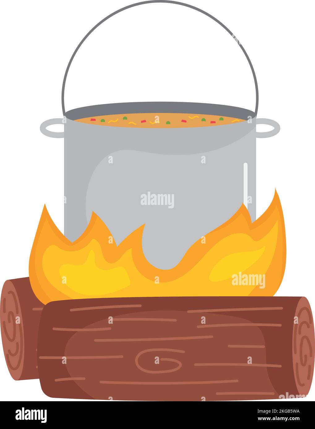 Bonfire boiling pot Cut Out Stock Images & Pictures - Alamy