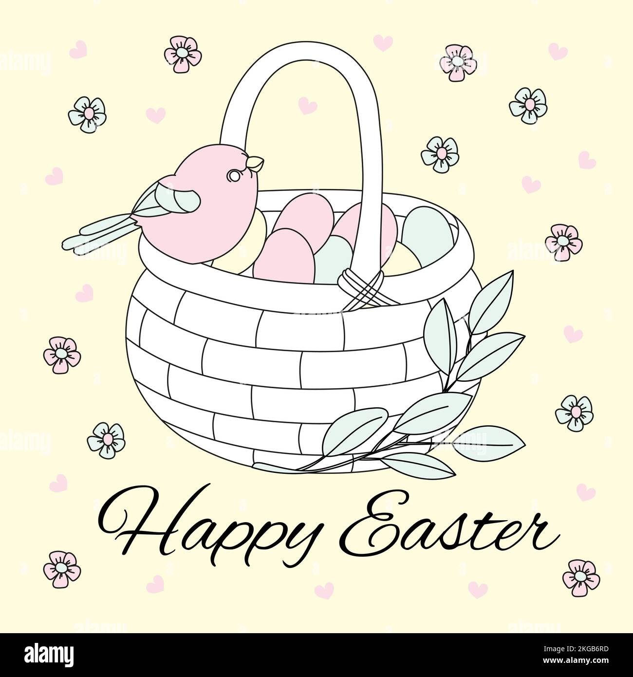 EASTER BIRD Great Religious Holy Holiday Cartoon Vector Illustration ...
