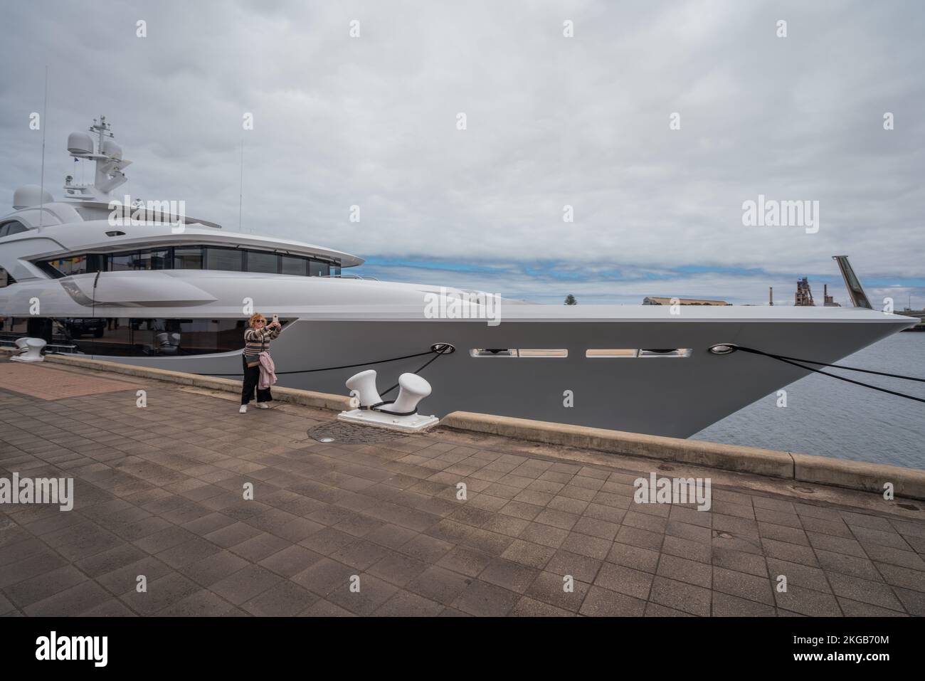 Adelaide, Australia. 23 November 2022. A superyacht, named the Satori ...
