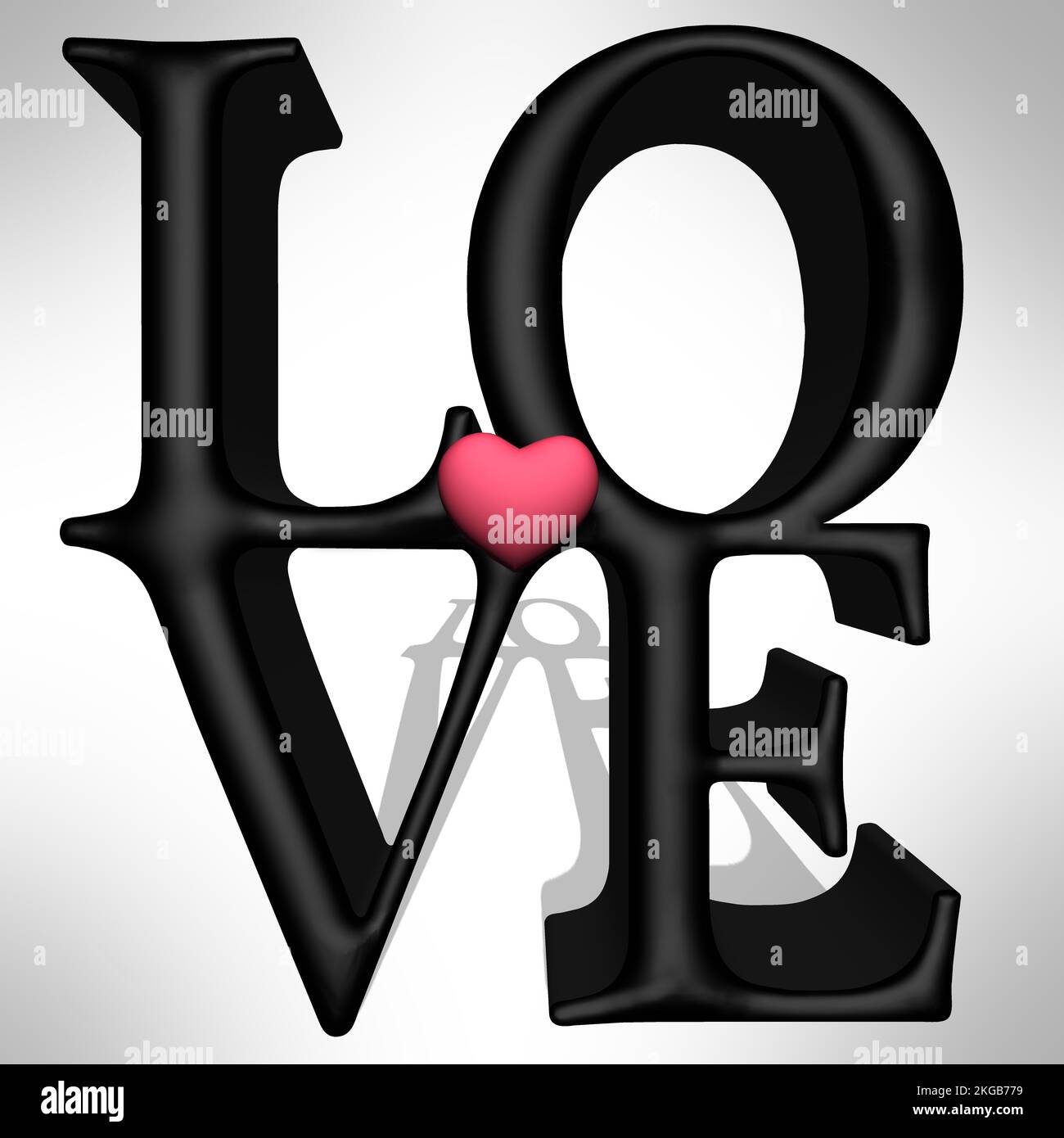 This explains it all. A graphic illustration of messages of love Stock ...