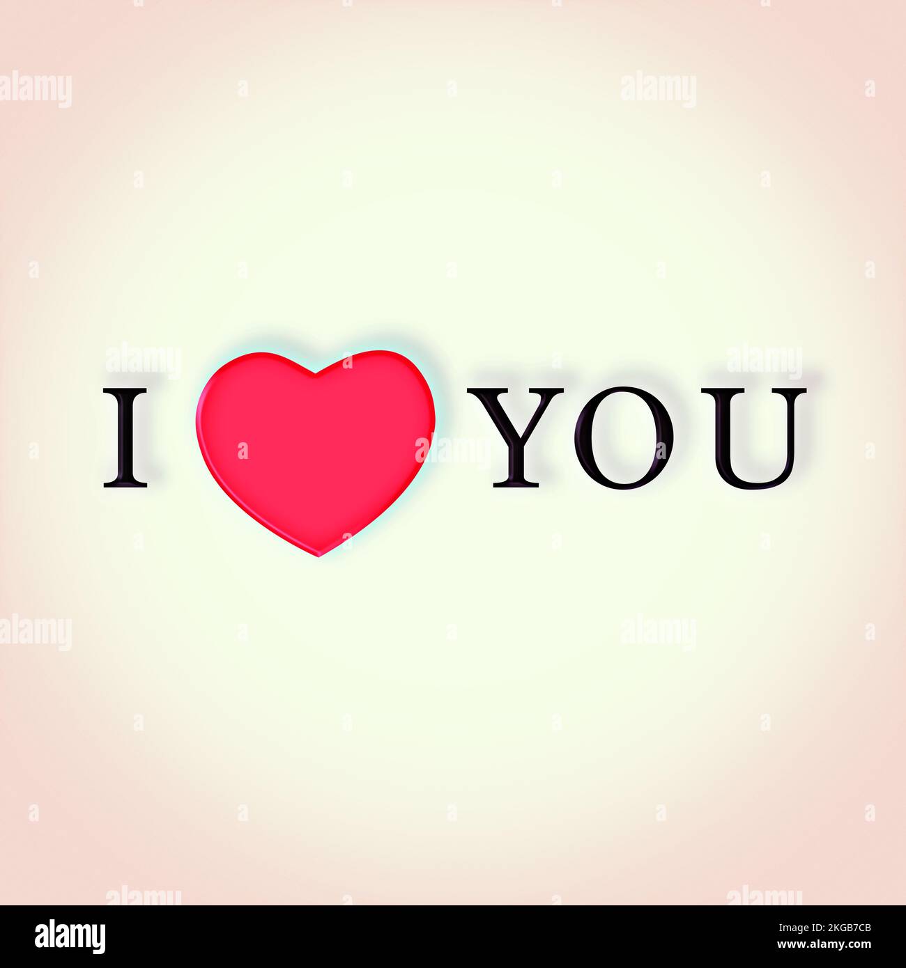 This is just for you. A graphic illustration of messages of love Stock ...