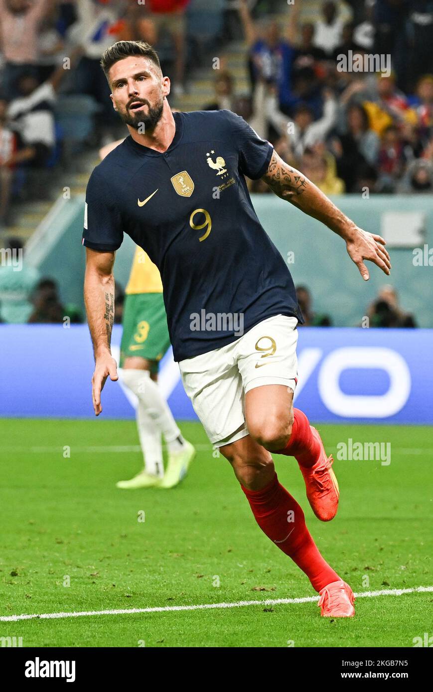 Doha, Qatar, November 22, 2022. Olivier Giroud of France during France ...
