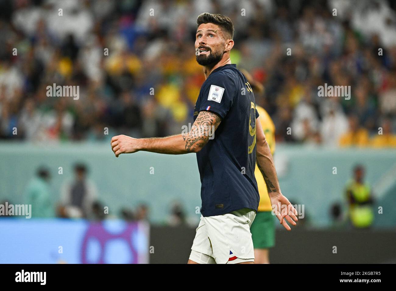 Doha, Qatar, November 22, 2022. Olivier Giroud of France during France ...