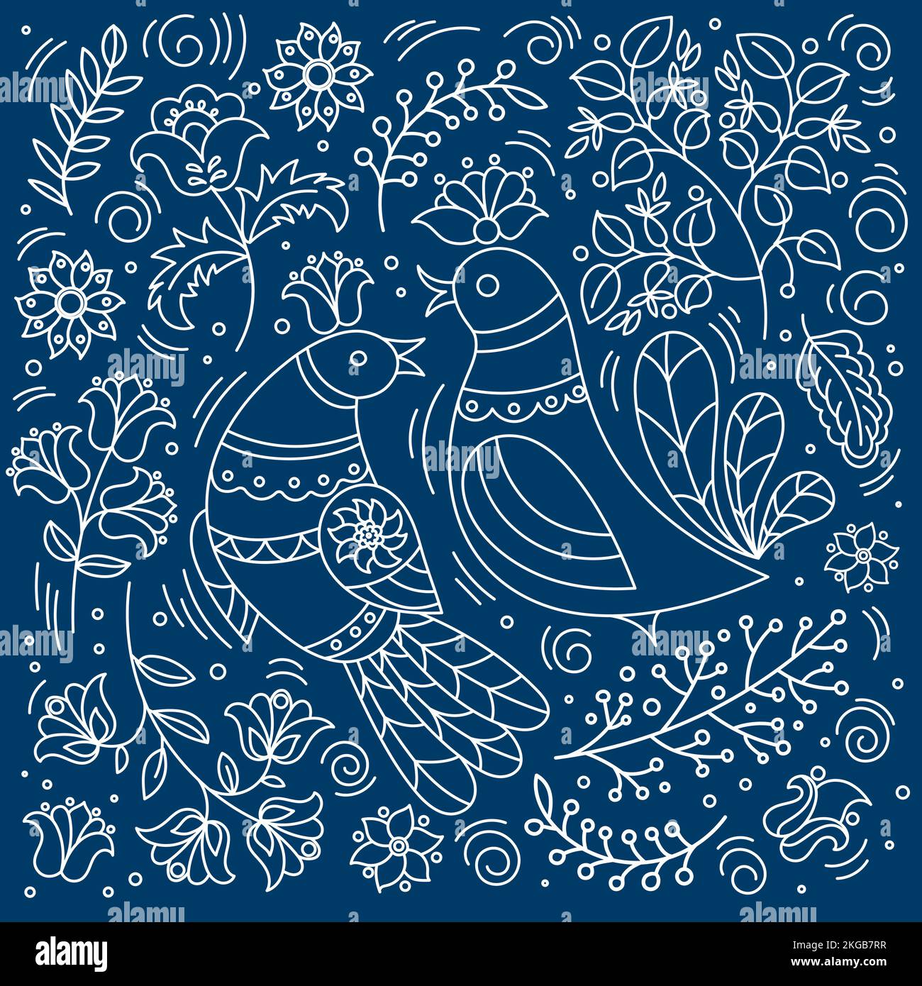 ETHNO SET Folk Traditional Doodle Cartoon Ornament Vector Illustration ...