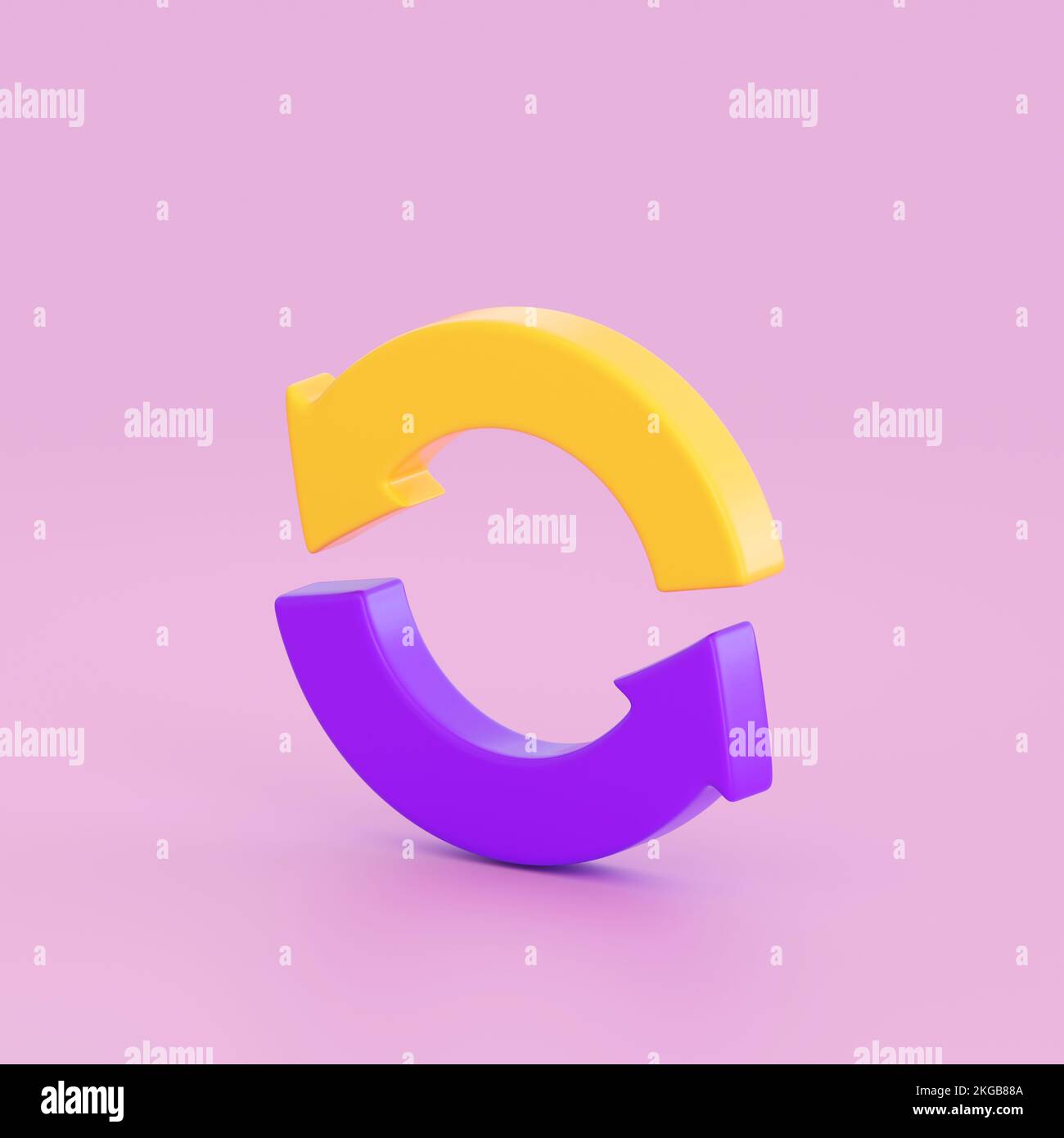 3d exchange round arrow. Stock exchange, business investment, trading ...