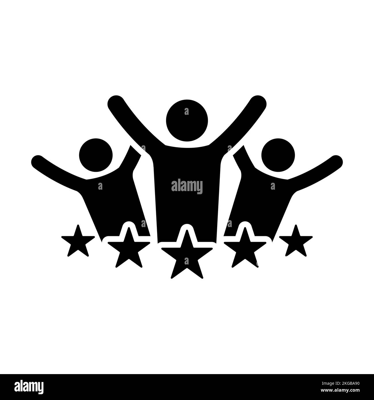 Customer experience icon vector client satisfaction symbol customer ...