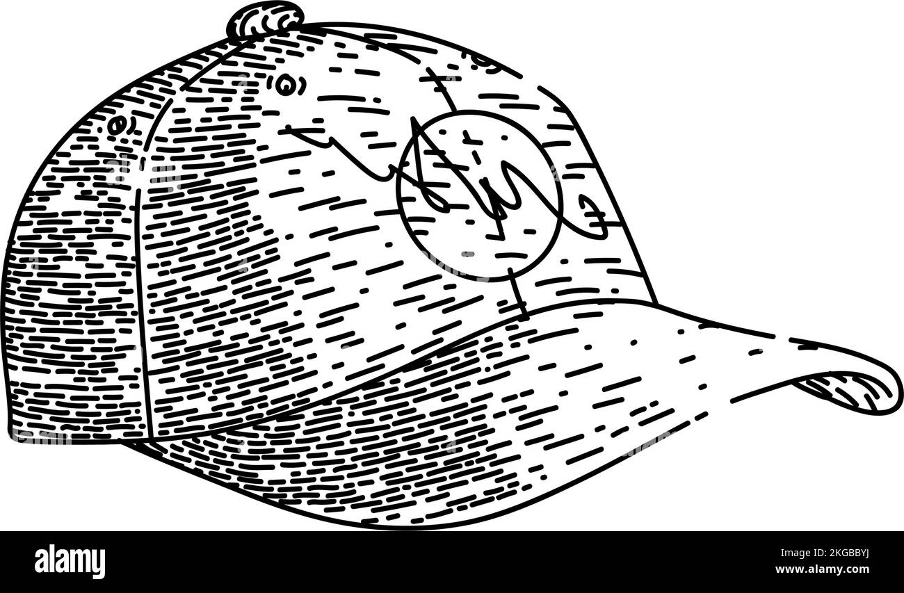 cap baseball sketch hand drawn vector Stock Vector Image & Art - Alamy