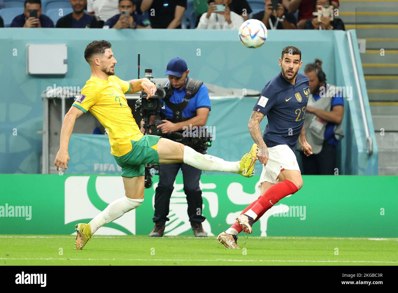 Matthew Leckie of Australia, Theo Hernandez of France during the FIFA ...