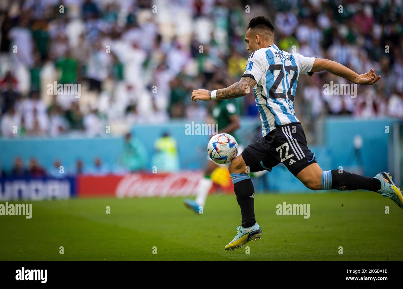 Doha, Qatar. 22nd Nov, 2022. Lautaro Martinez (Arg) Argentina - Saudi ...