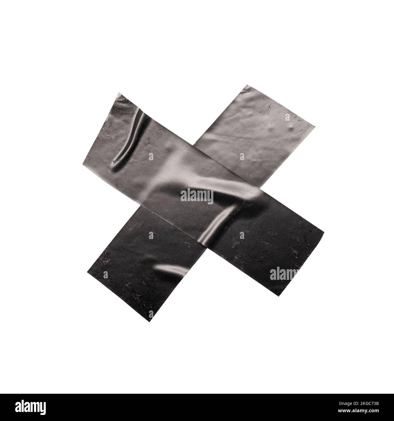 Black electrical tapes in cross shape with clipping path Stock Photo ...