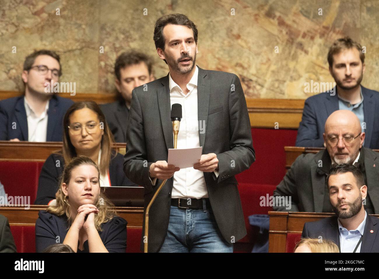 Deputy, Bastien Lachaud attends a session of Questions to the ...