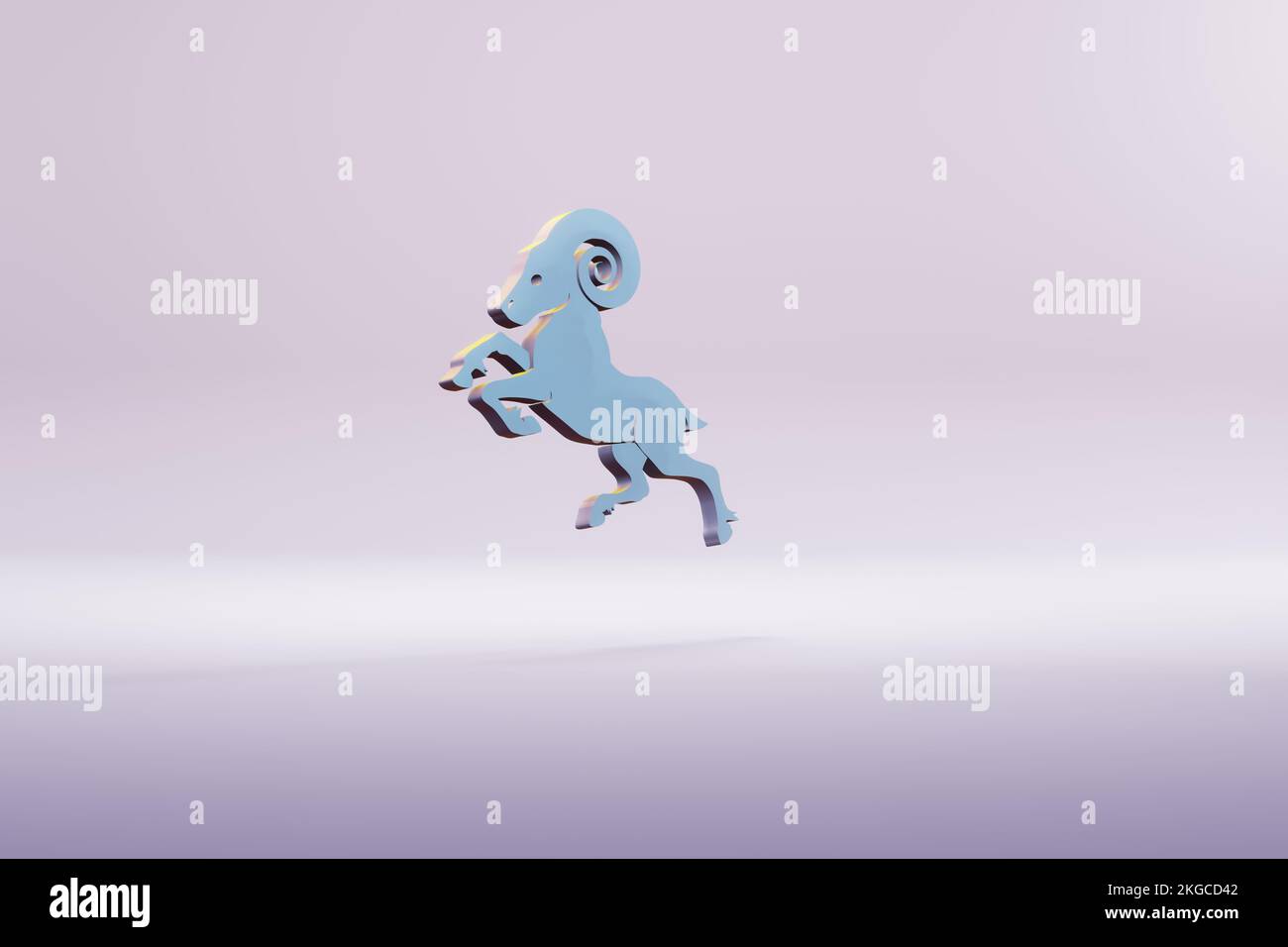 Beautiful illustration blue zodiac sign Capricorn symbol icons on a ...