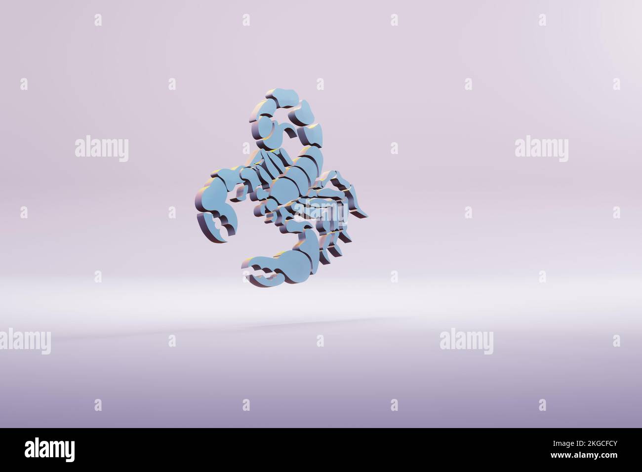 Beautiful illustration blue zodiac sign Scorpio symbol icons on a ...