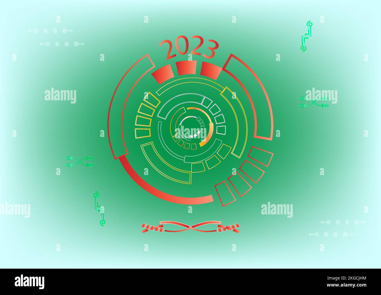Happy new year 2023 internet online network communication technology ...