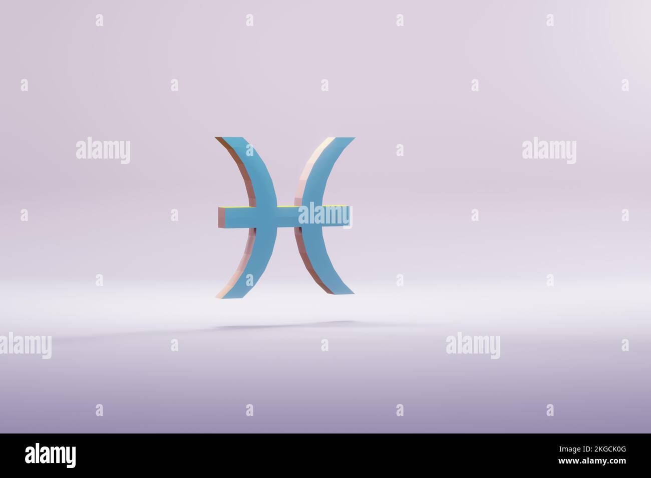 Beautiful illustration blue zodiac Pisces symbol icons on a bright pink ...