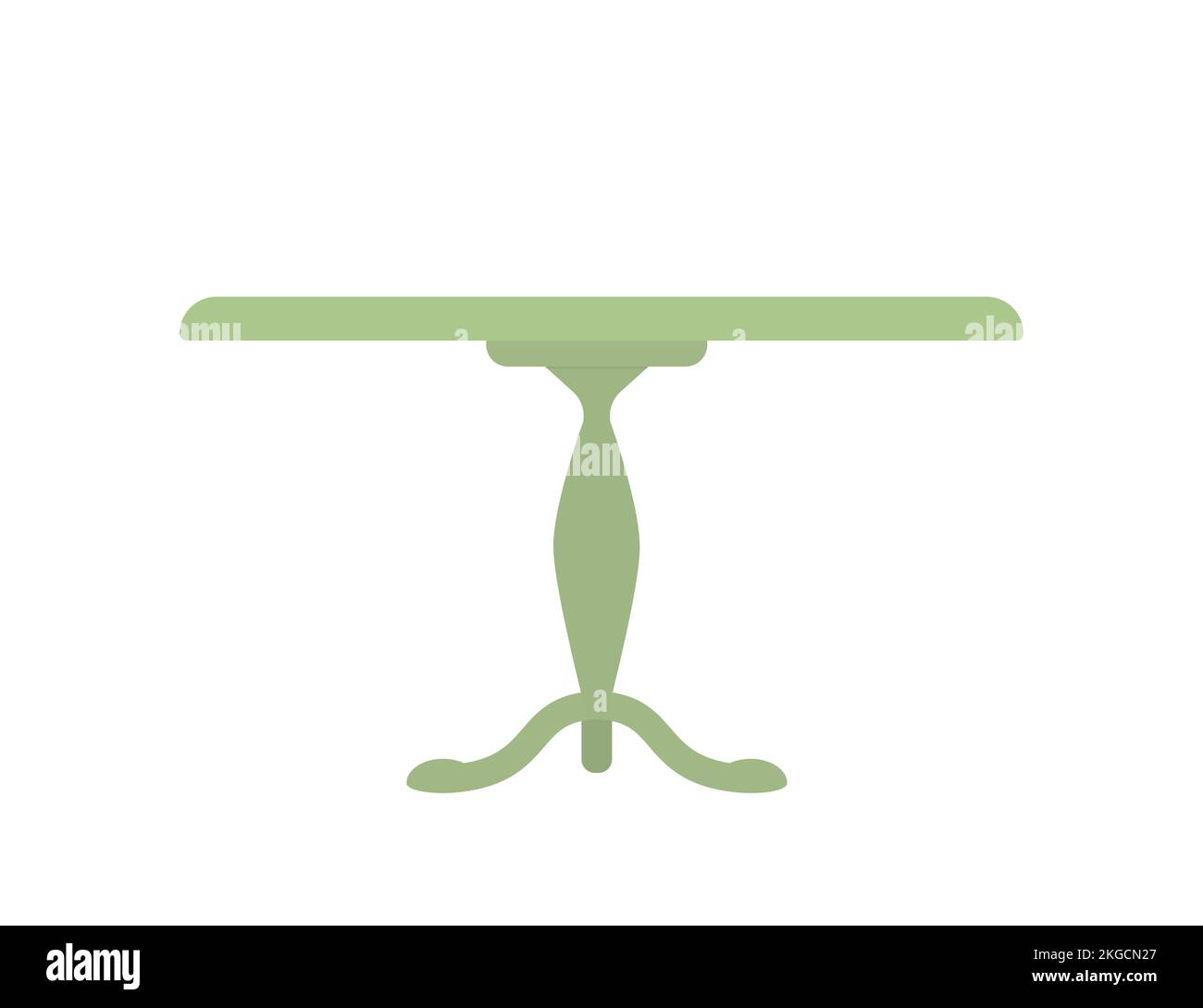 Provence style table isolated on white background. Rural furniture ...