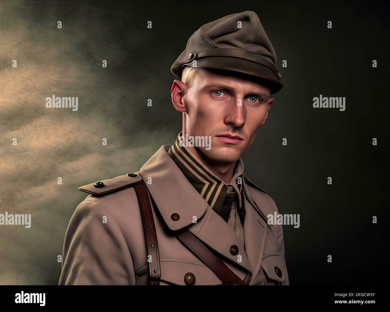 3D template model of a German soldier uniform from the 2nd World War ...