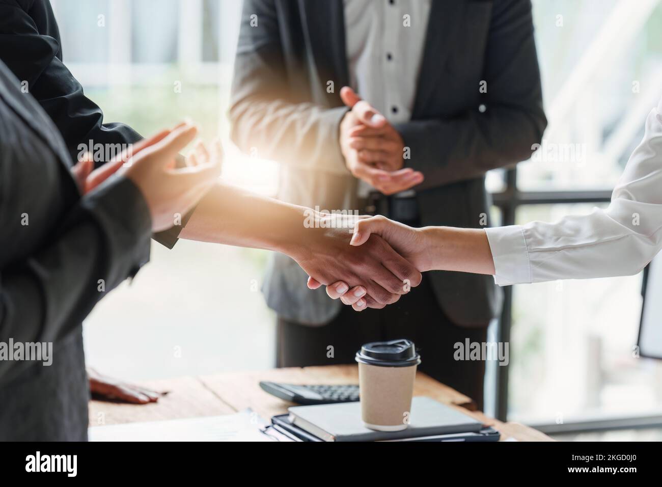 Business partnership meeting concept. Image businessmans handshake. Successful businessmen ...