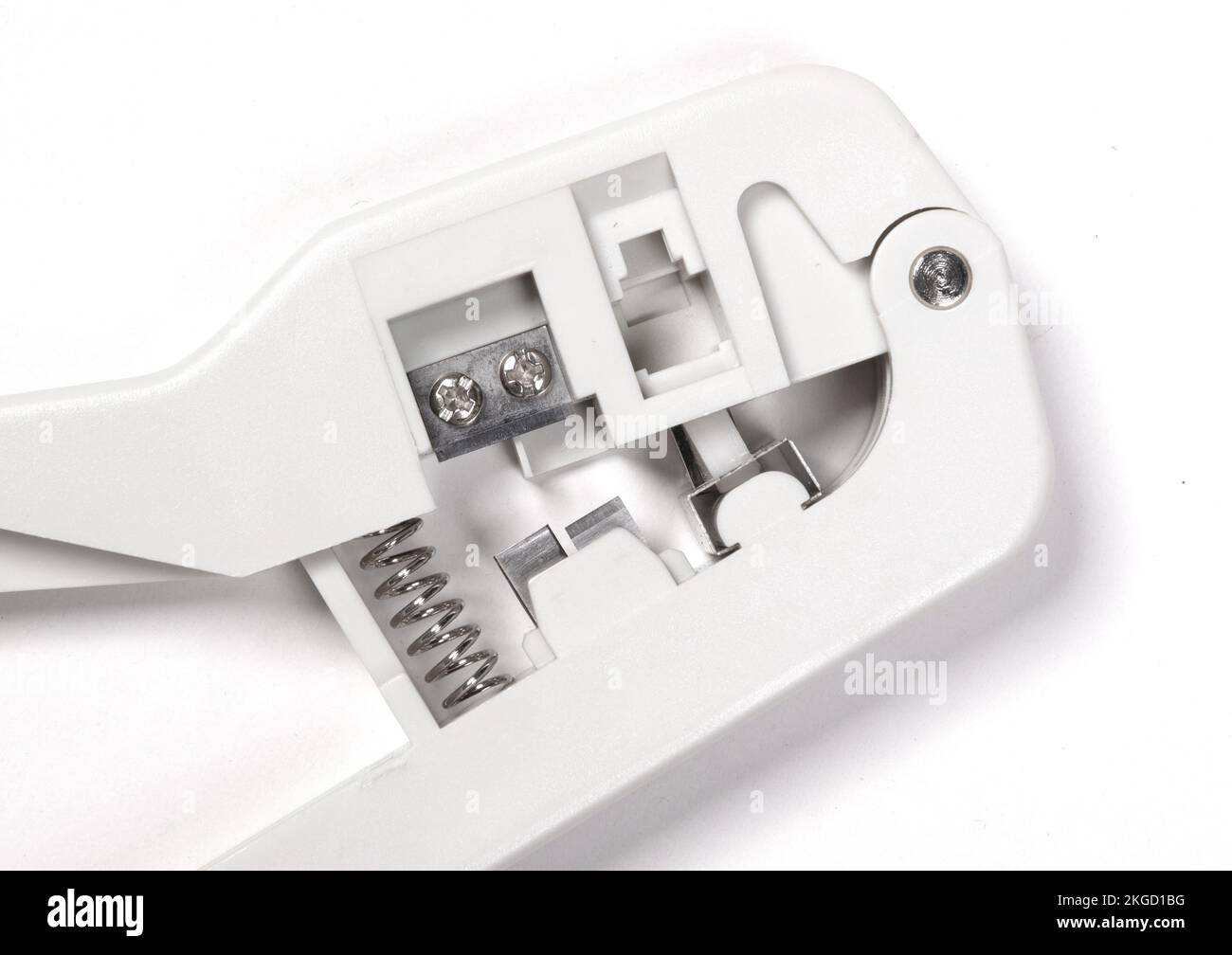 Electricians tools, white pliers isolated on a white background Stock ...
