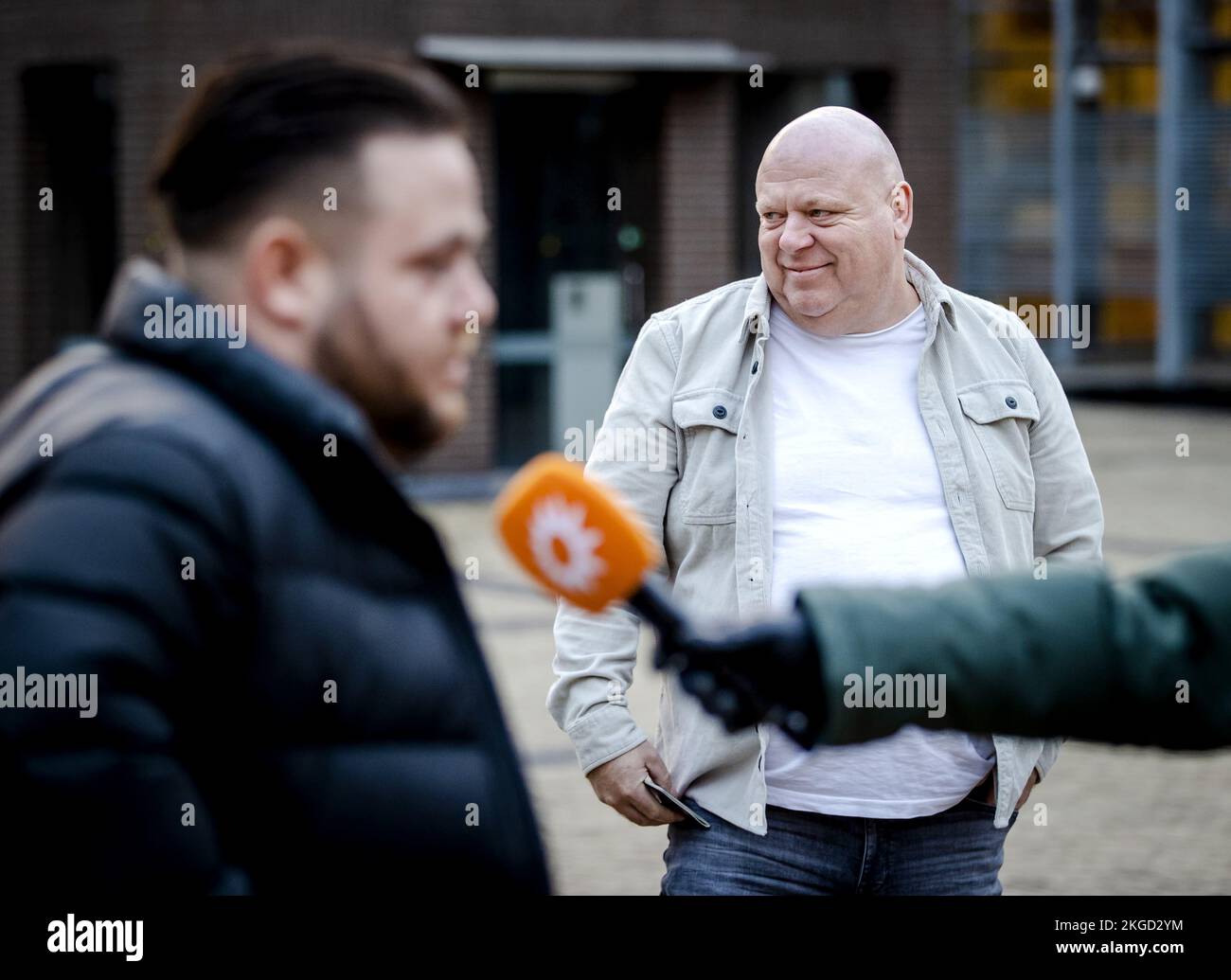 DEN BOSCH - Mark and Peter Gillis (R) arrive at court for the ...
