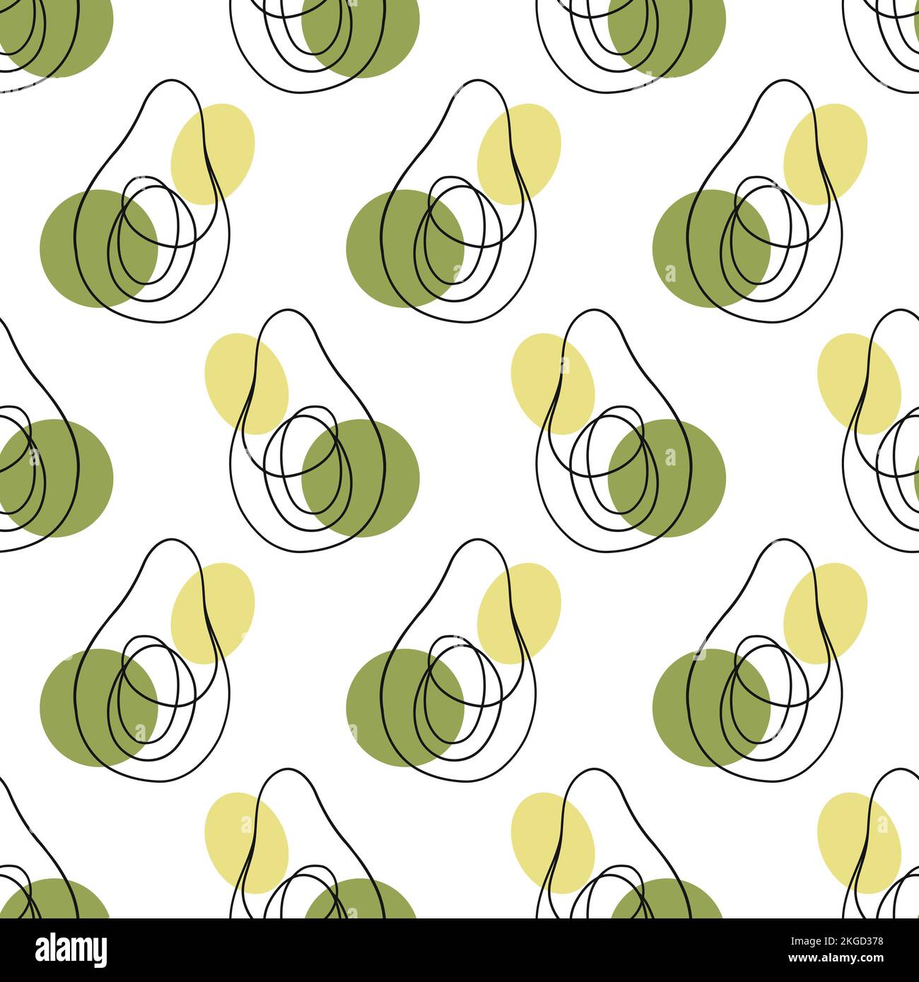 Avocado pattern seamless Stock Vector Images - Alamy