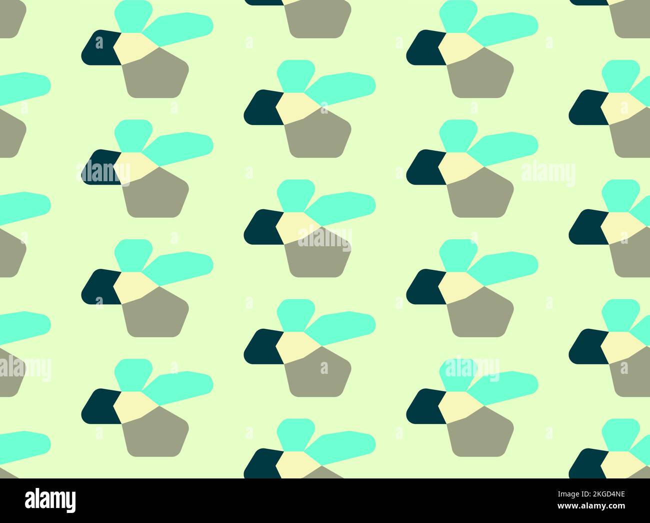 Minimalist camouflage pattern made of simle geometry, seamless vector ...