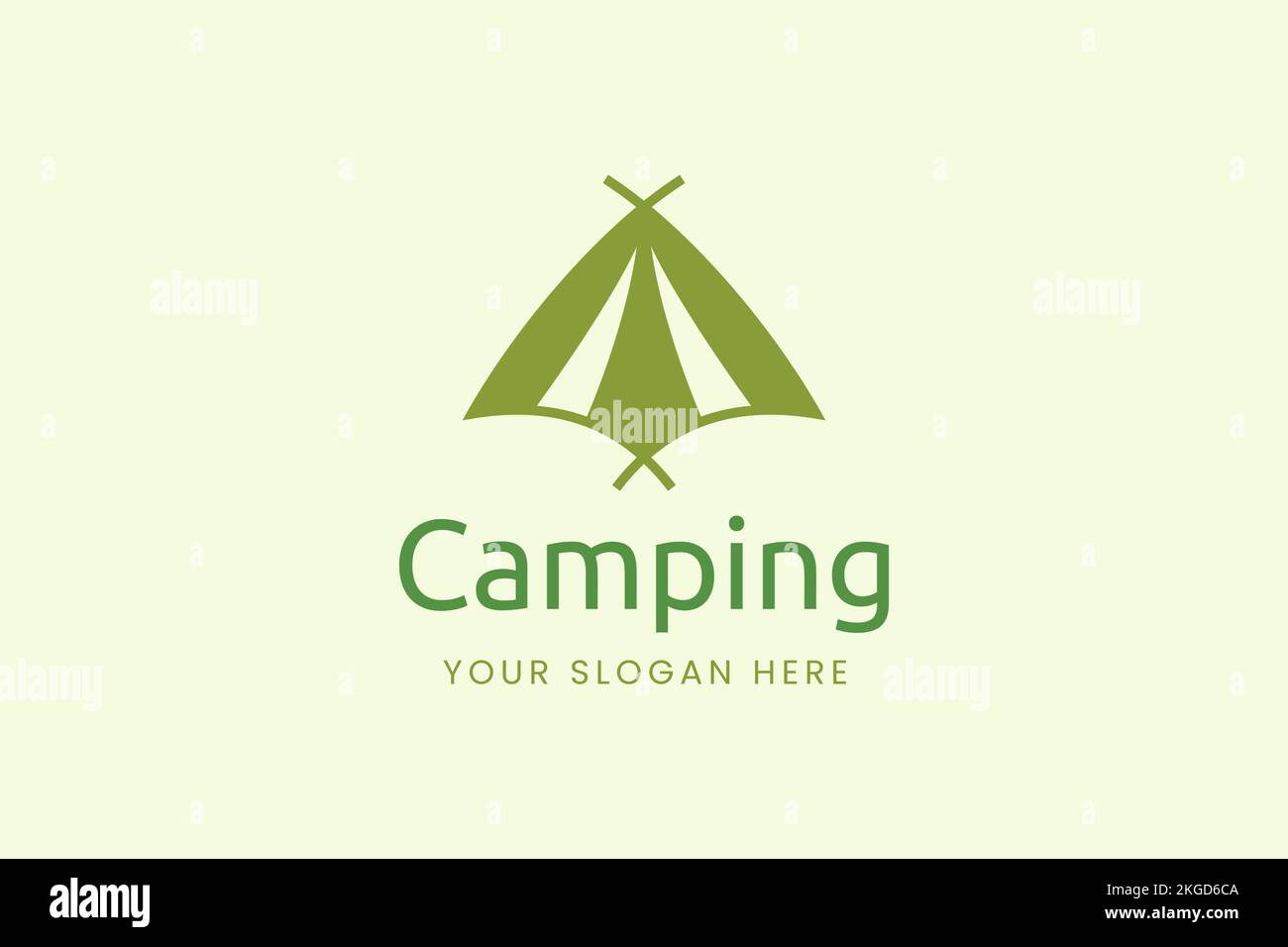 Simple camping logo with tent shape Stock Vector Image & Art - Alamy