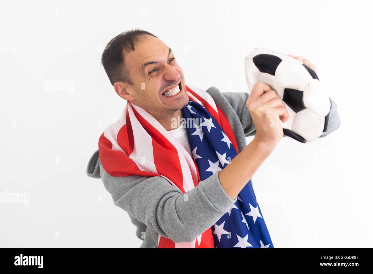 Fan Sport Player celebrating on background Stock Photo - Alamy