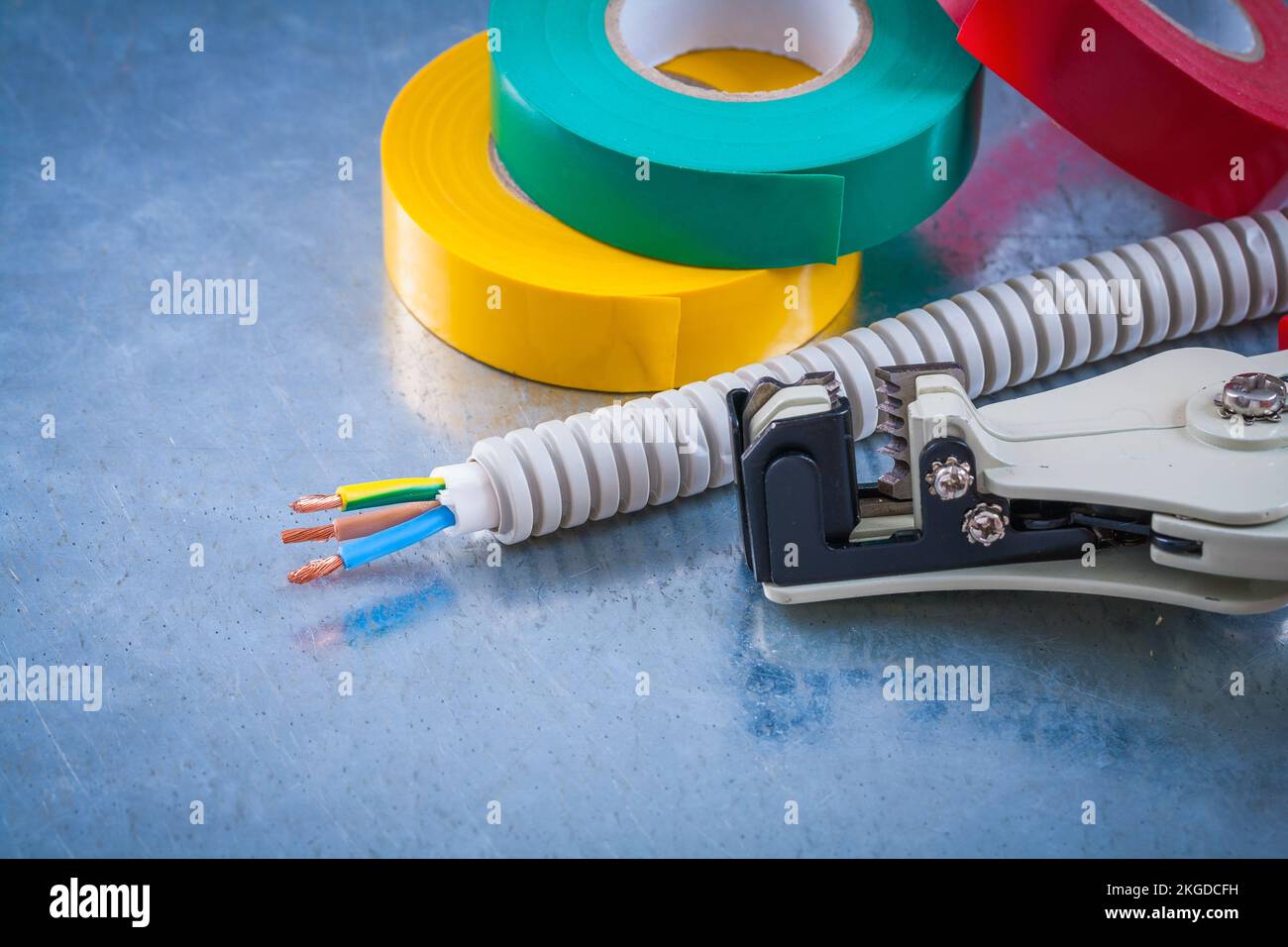 Automatic wire strippers conduct tubing cables and insulating tape ...
